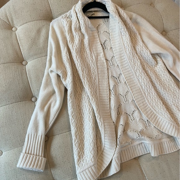 Kinross | Sweaters | Kinross Cream Color Open Cardigan Cashmere Sweater ...